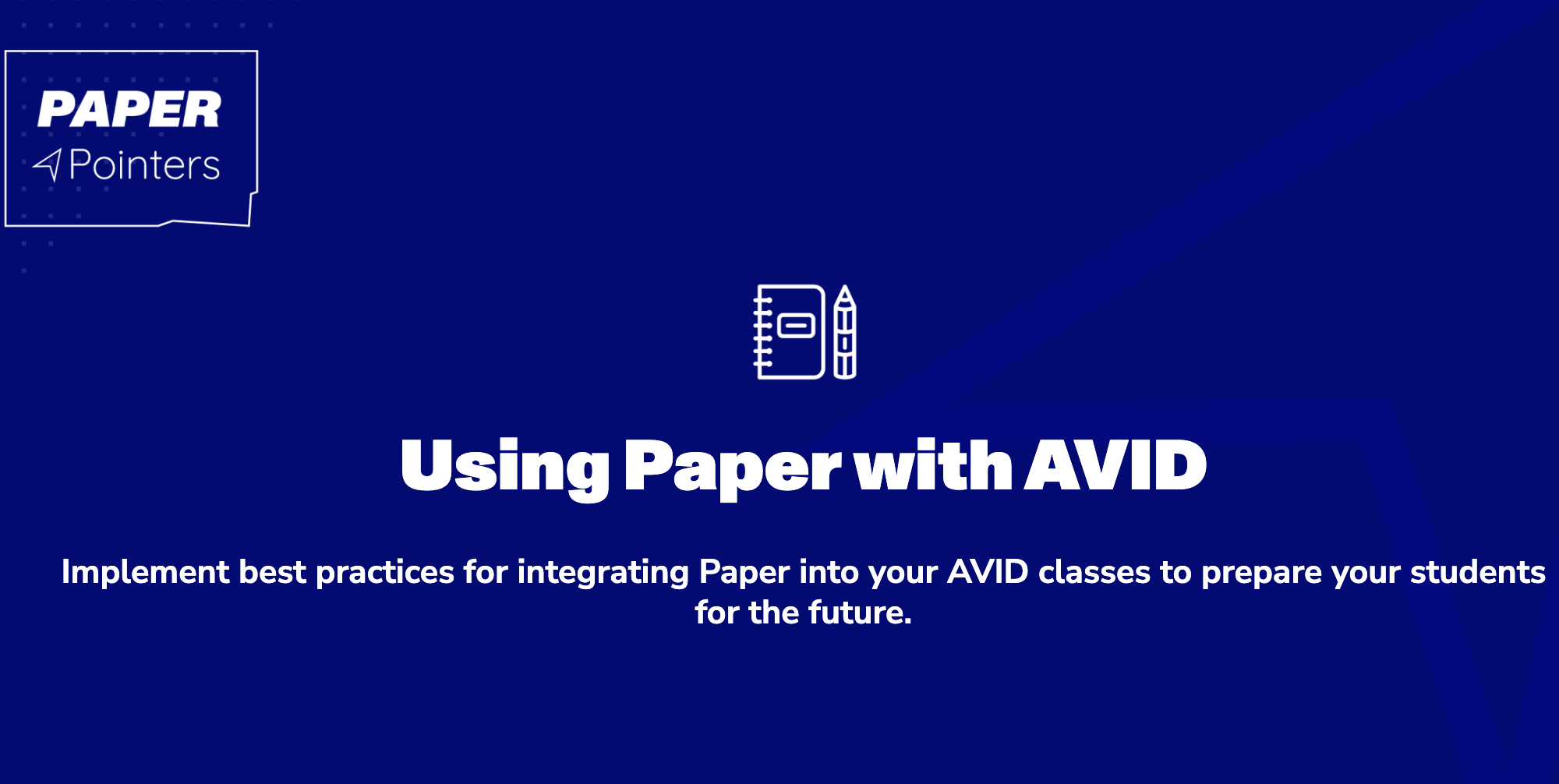 Paper Pointers - Using Paper with AVID